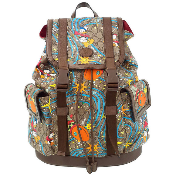 Gucci | Bags | Gucci Disney Collaboration Donald Duck Backpack Beige ...